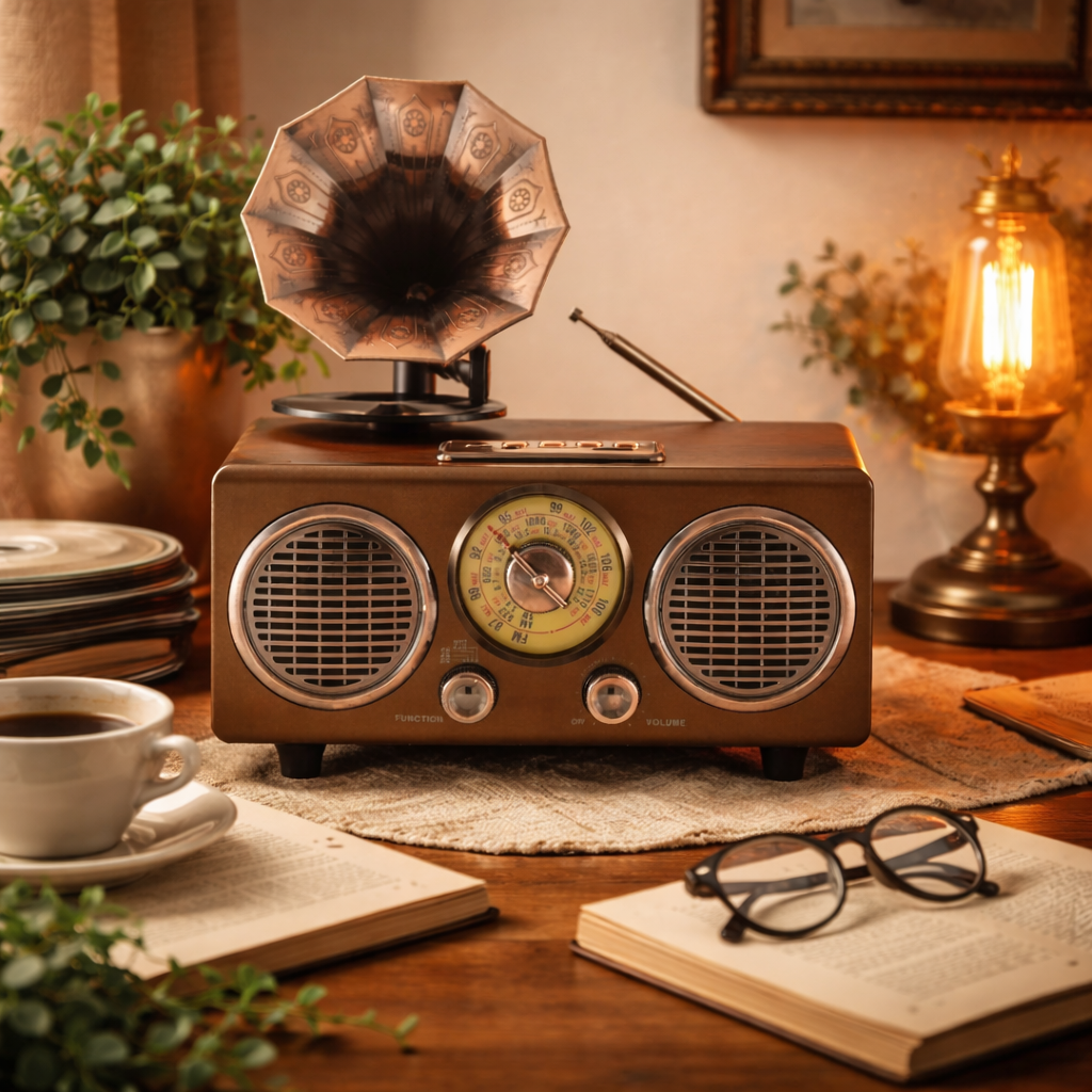 Radio portabil retro NNS NS-802BT cu Bluetooth 5.3 10W USB TF AUX FM A ...