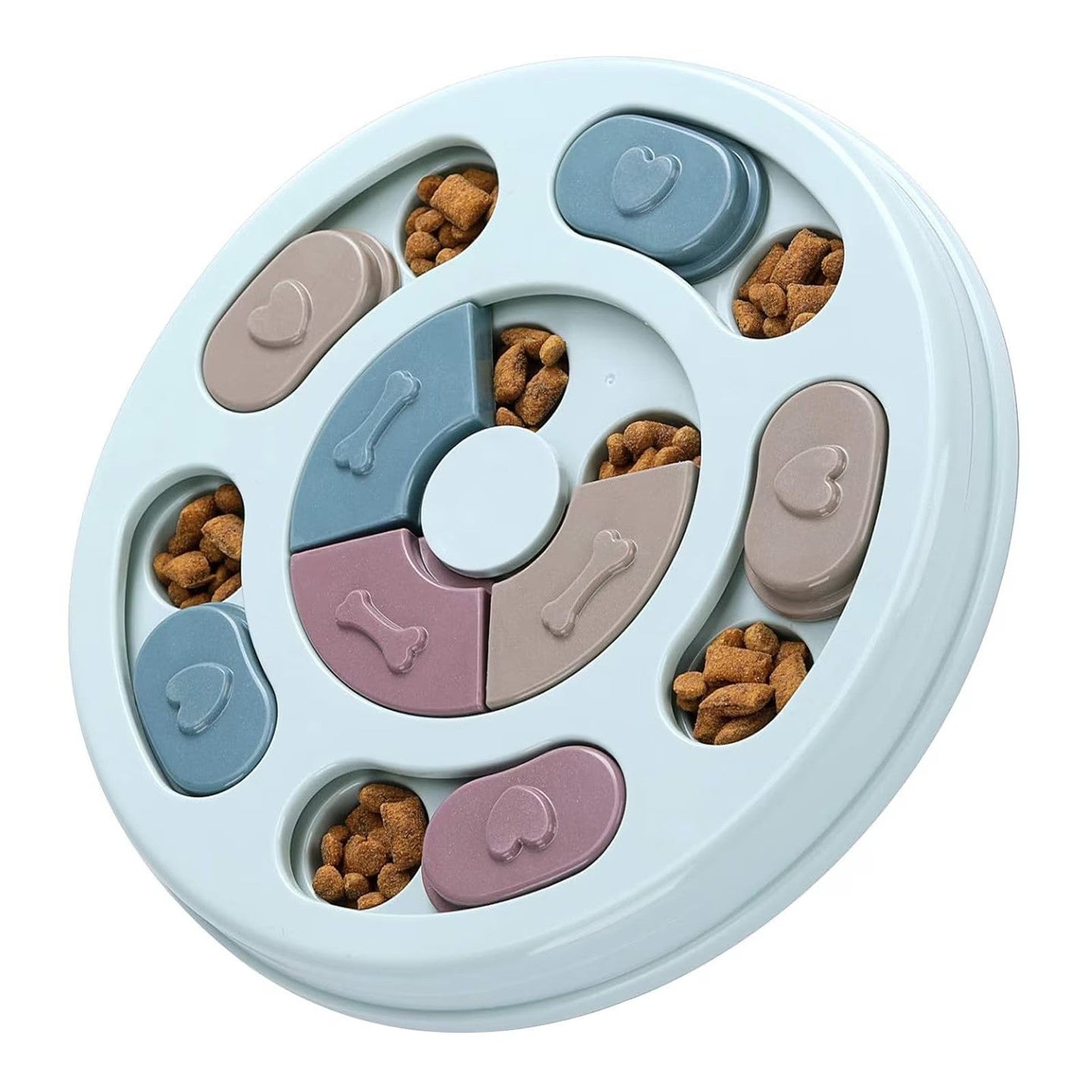 Castron Hranire Lenta Caini Si Pisici, Cu puzzle, 14 zone de hranire ...