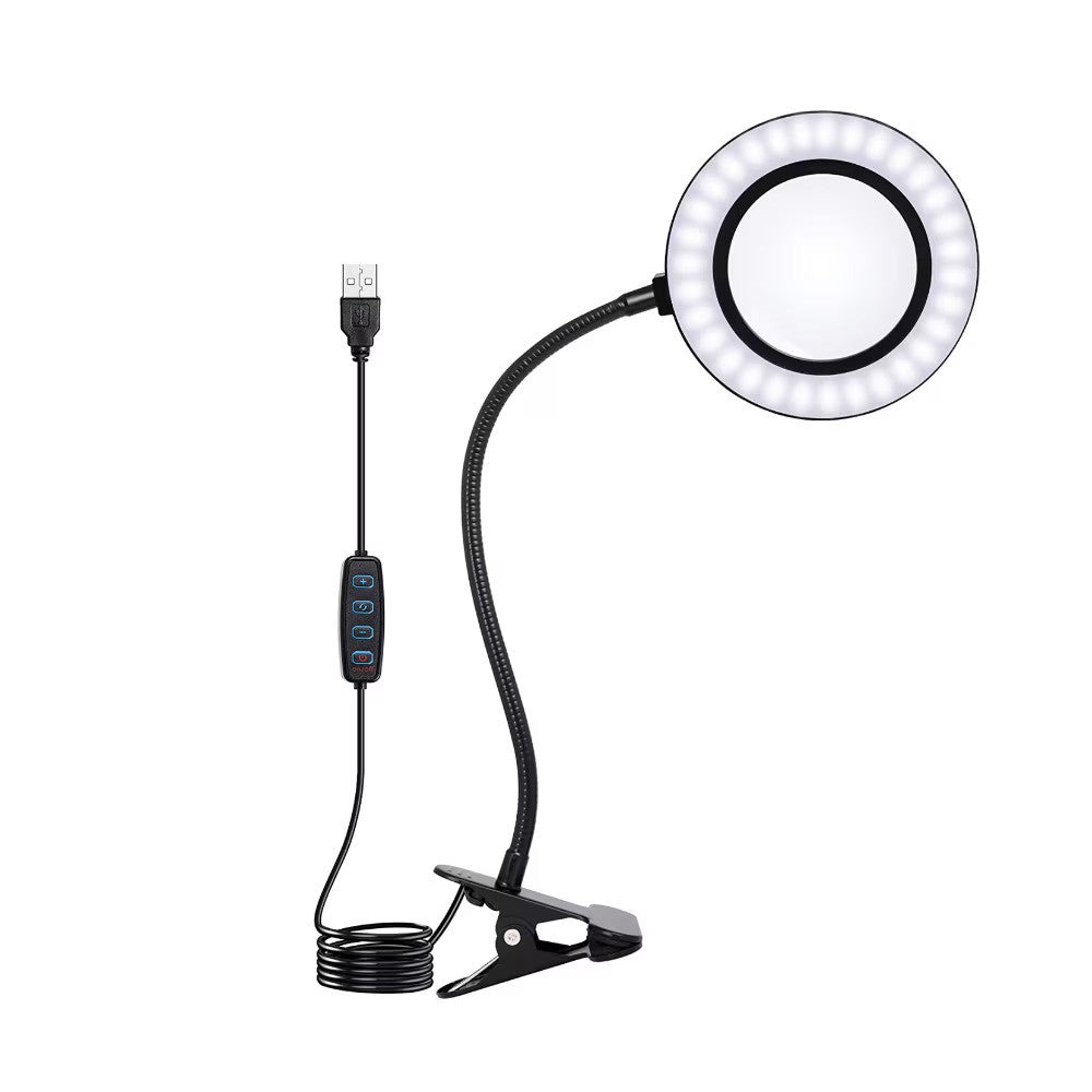 Lampa LED cu clip, 3 moduri de iluminare, 9 niveluri de luminozitate, – Vivendo